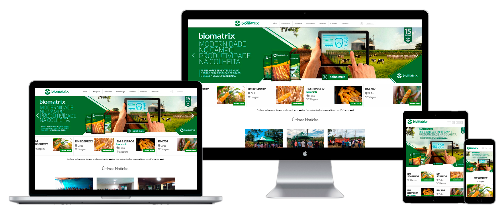 BIOMATRIX - PORTFOLIO - RAKYA - PLATAFORMAS WEB/MOBILE, SITES, PAINÉIS ...